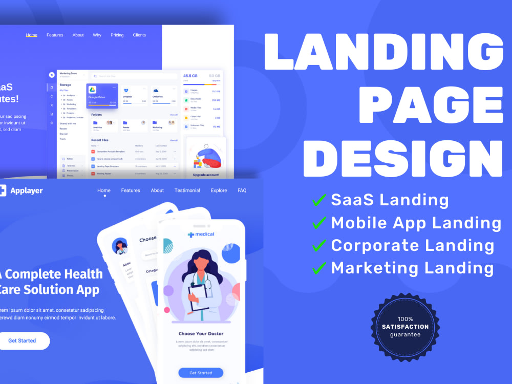 Design modern responsive landing page for your business | Upwork