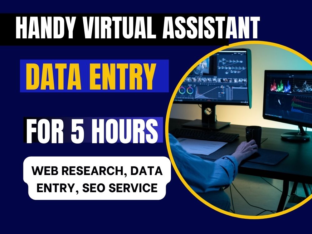 Your handy virtual assistant data entry for 5 hours | Upwork