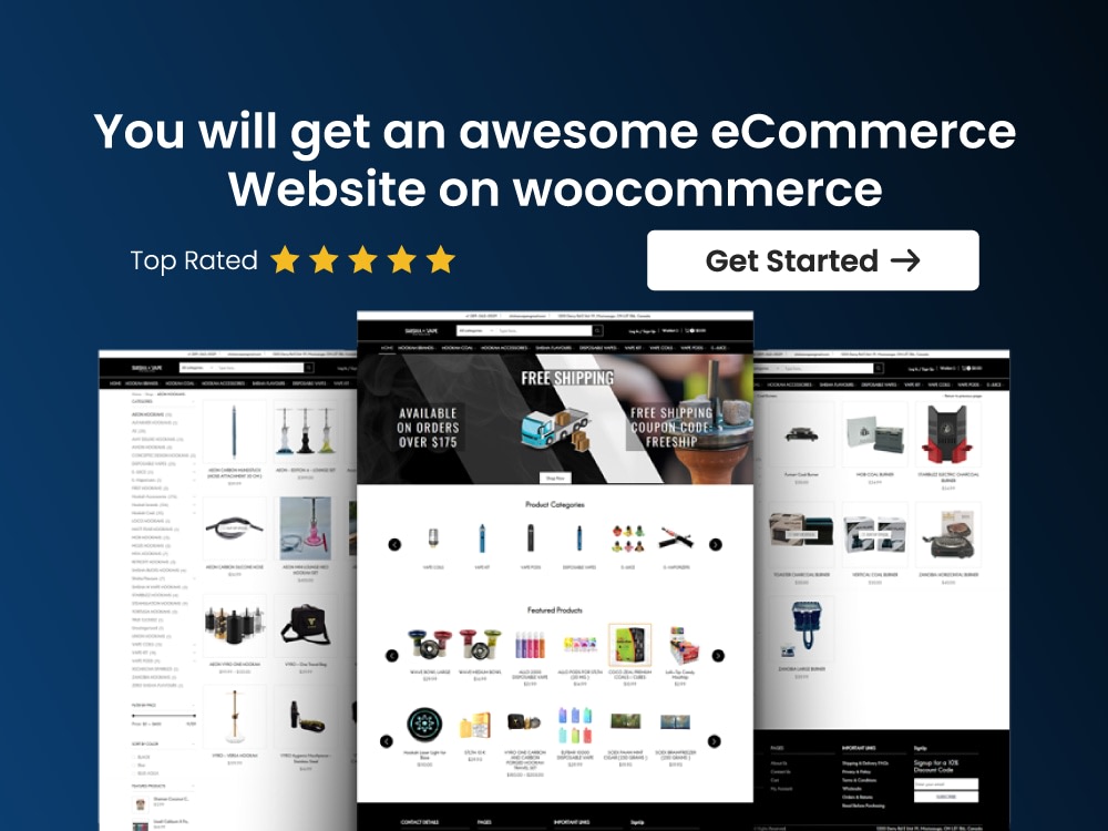 An awesome eCommerce Website on woocommerce | Upwork