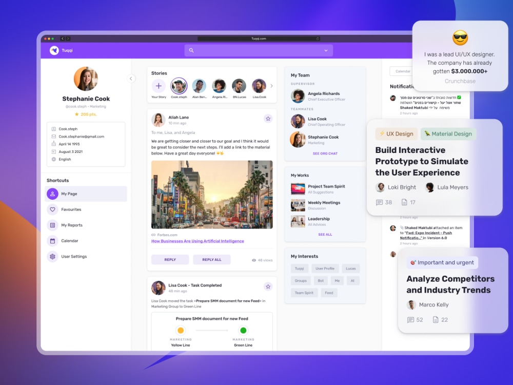 A clean, modern design for you Saas product (Dashboard). UI/UX. Figma ...