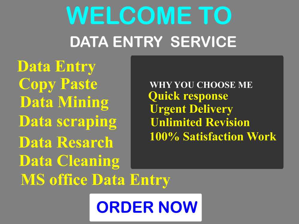 Copy paste ,data entry,Web research,data mining | Upwork