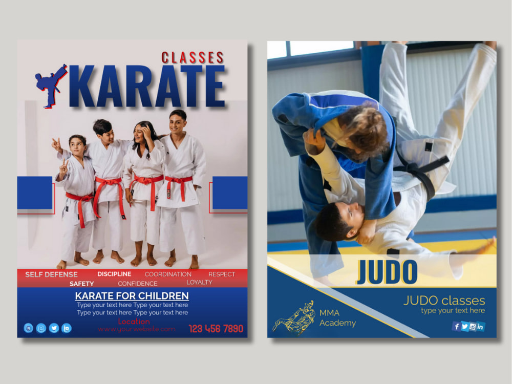 A fantastic Flyers for Jiu Jitsu, Judo, Karate...all Martial Arts and ...