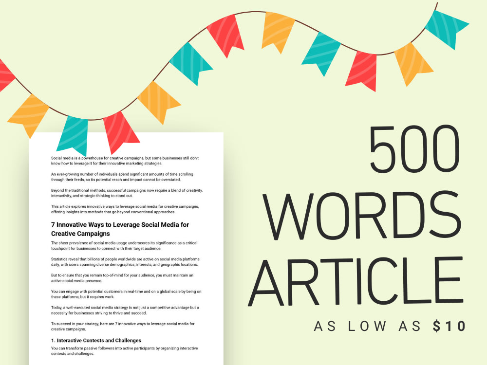 A 500-word blog post in 24 hours | Upwork