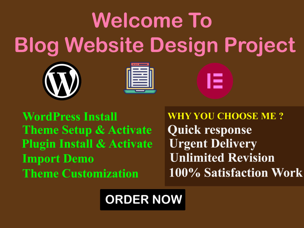 A responsive blog website design in extra fast delivery | Upwork