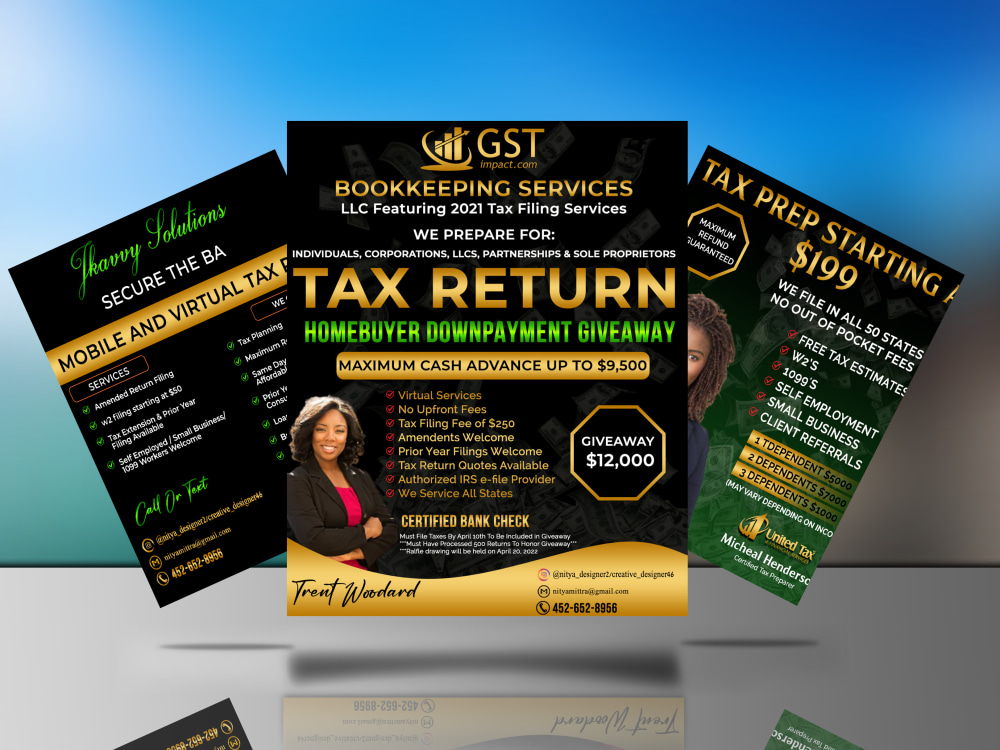 I will design an awesome tax flyer within 1 hour | Upwork