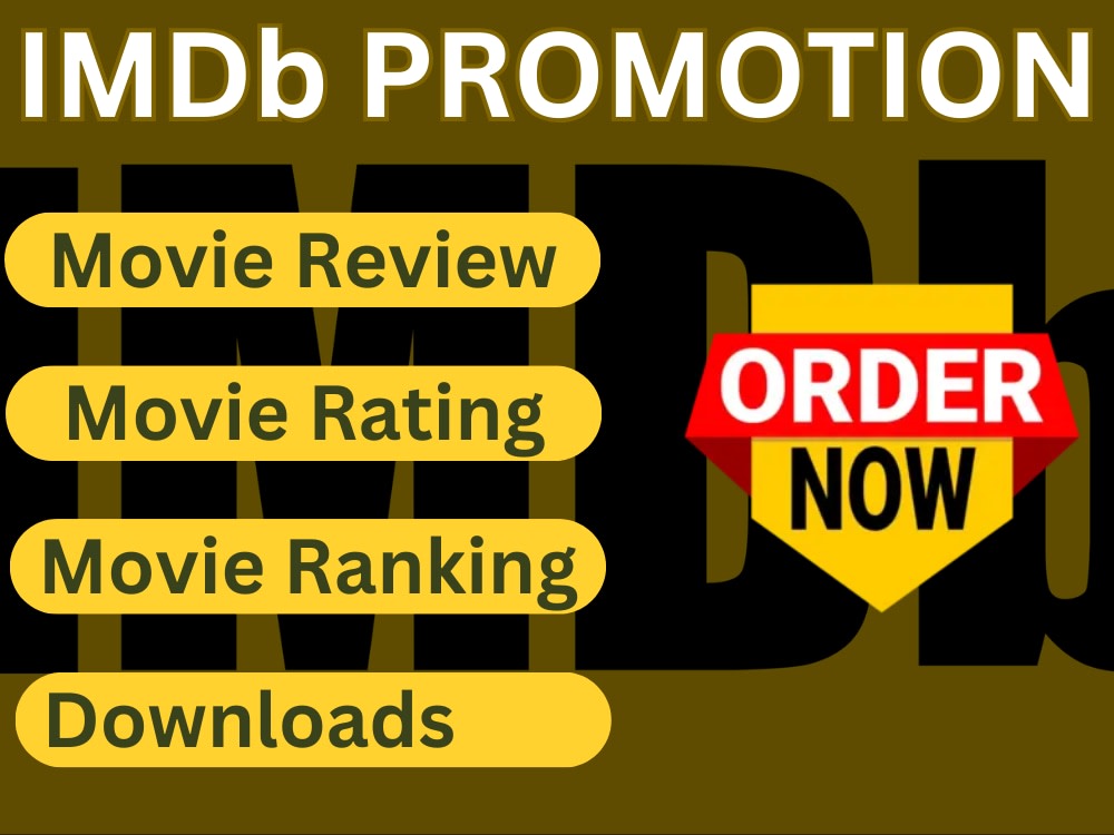 Effective Promotion for your IMDB Profile and Improve Stameter Rank | Upwork