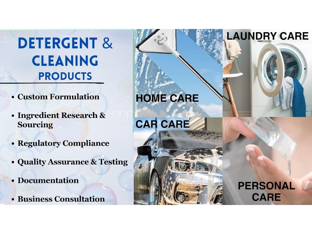 Ready-to-manufacture personal care, detergent or cleaning formulation | Upwork