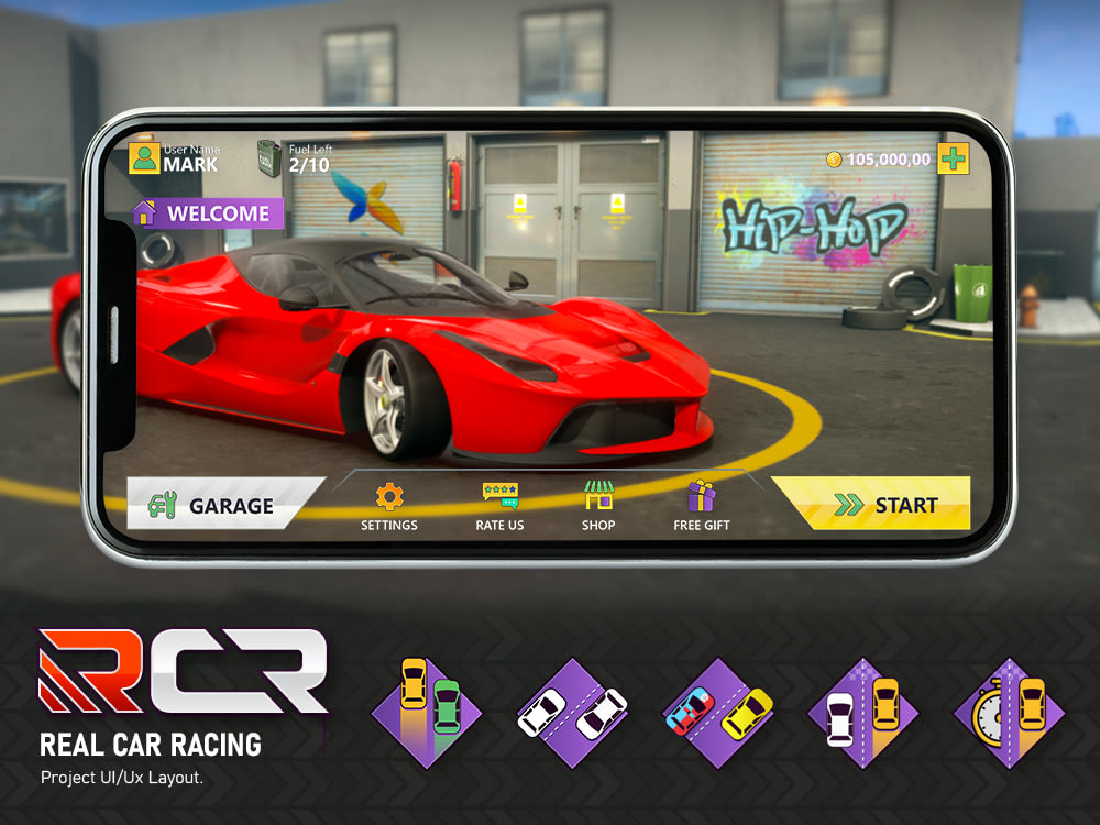 Perfoctional 2D Game UI/UX Designe | wireframe | GUI | UX flow | Upwork