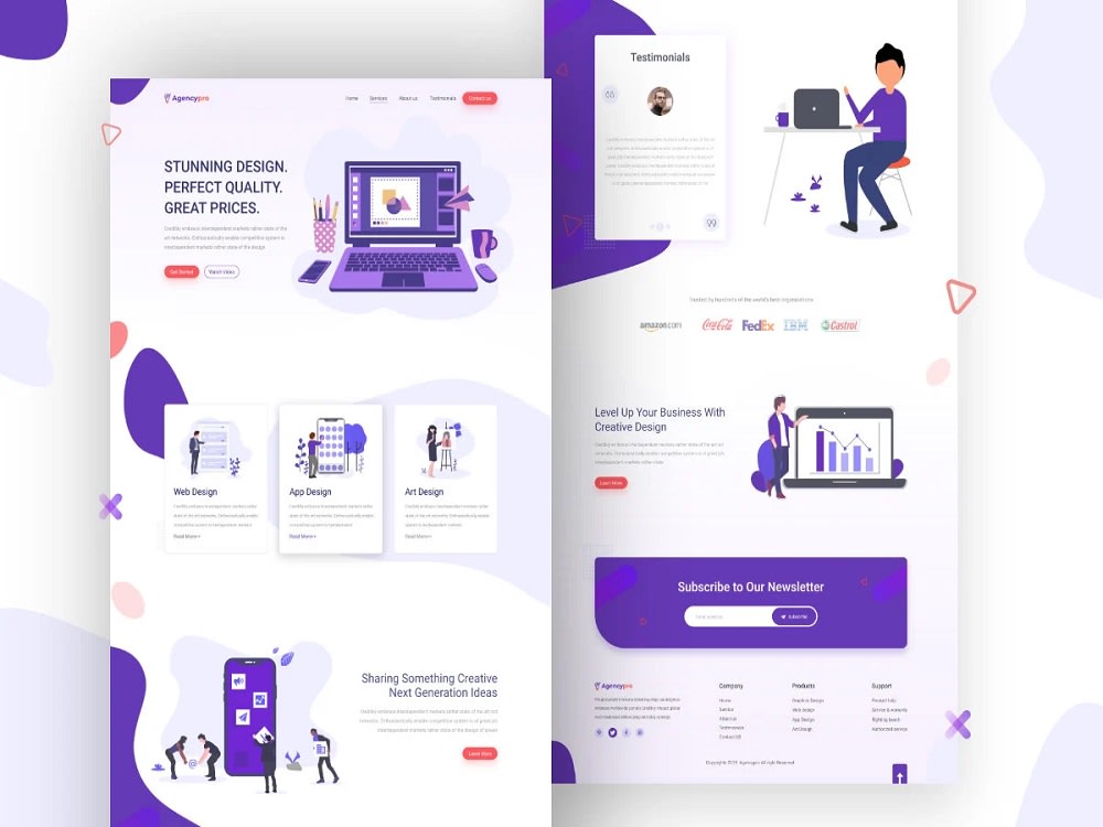 Figma website design or website mockup design by figma xd | Upwork