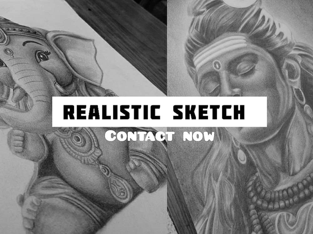 Awesome Realistic pencil sketch, pencil sketch and any pencil drawing ...