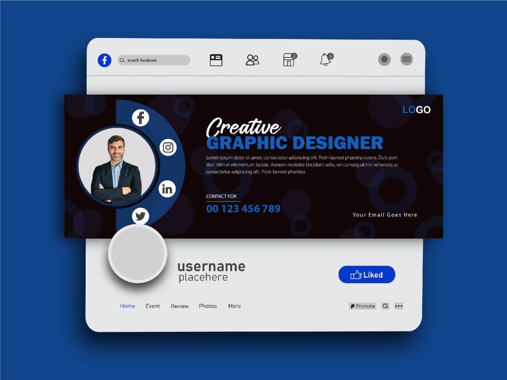 A header, facebook page or facebook cover design | Upwork