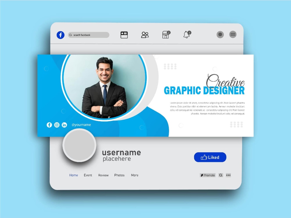 A header, facebook page or facebook cover design | Upwork
