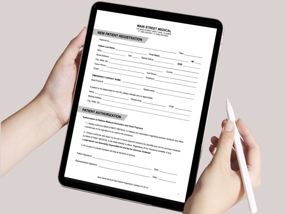 A custom-designed medical form for your healthcare practice | Upwork