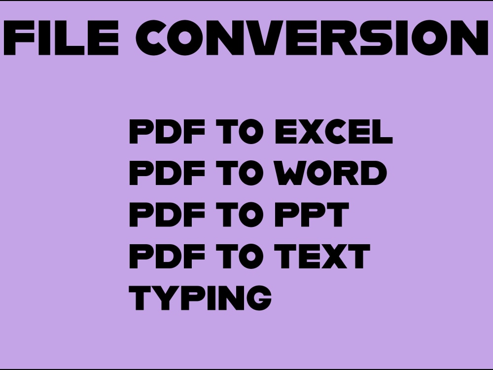 PDF file conversion to multiple | Upwork