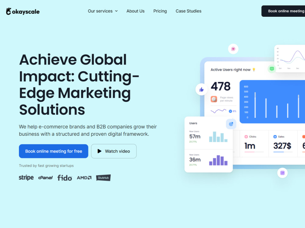 An Exceptional & Visually Appealing Landing Page Design for your ...