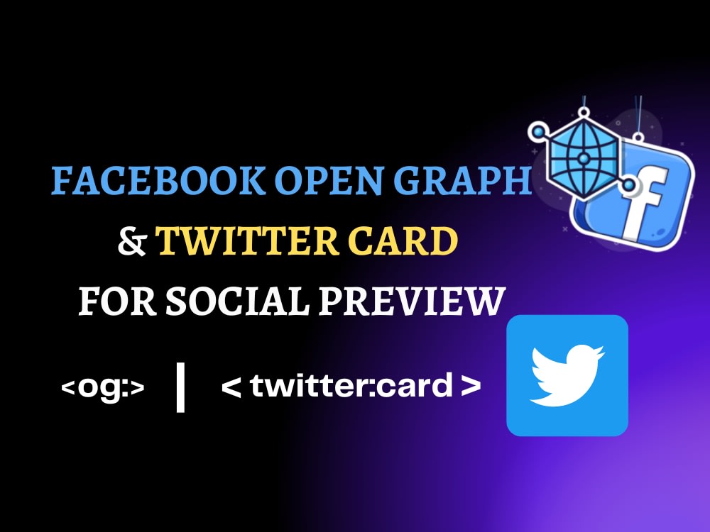 Open Graph and Twitter Card setup for your website [24 hours] | Upwork
