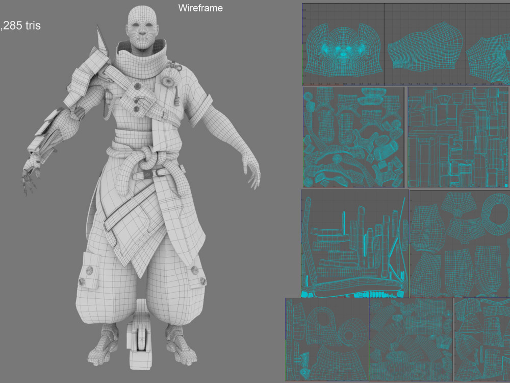 A Highly detailed Low poly Character for use in Animation or Game. | Upwork