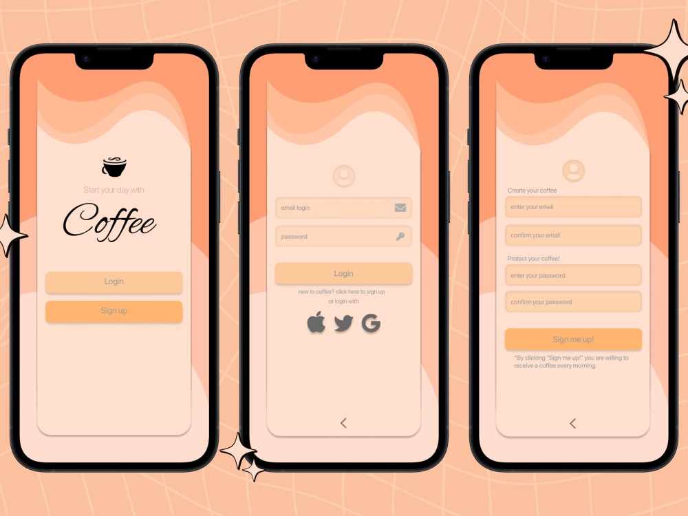 Simple ui/ux design for your mobile phone | Upwork