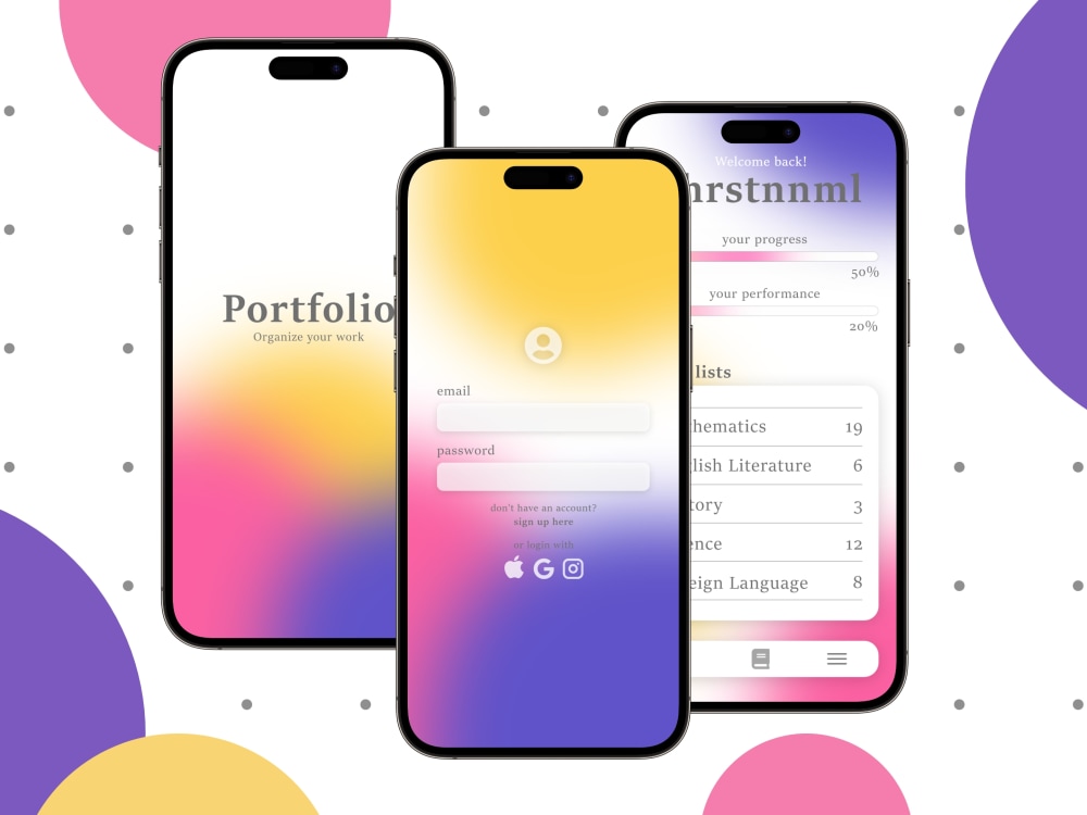 Simple ui/ux design for your mobile phone | Upwork