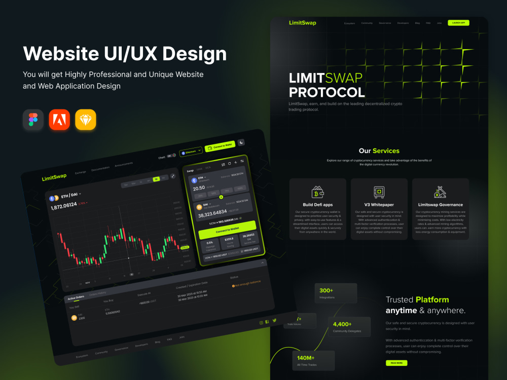 A creative website landing page UI / UX Design | Upwork