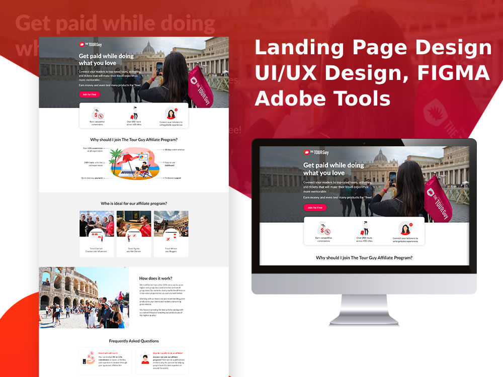 A Professional UI Landing page design | Homepage | Figma | Adobe tools ...