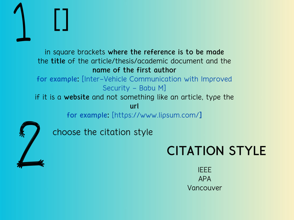 Formatting references and creating the reference section | Upwork