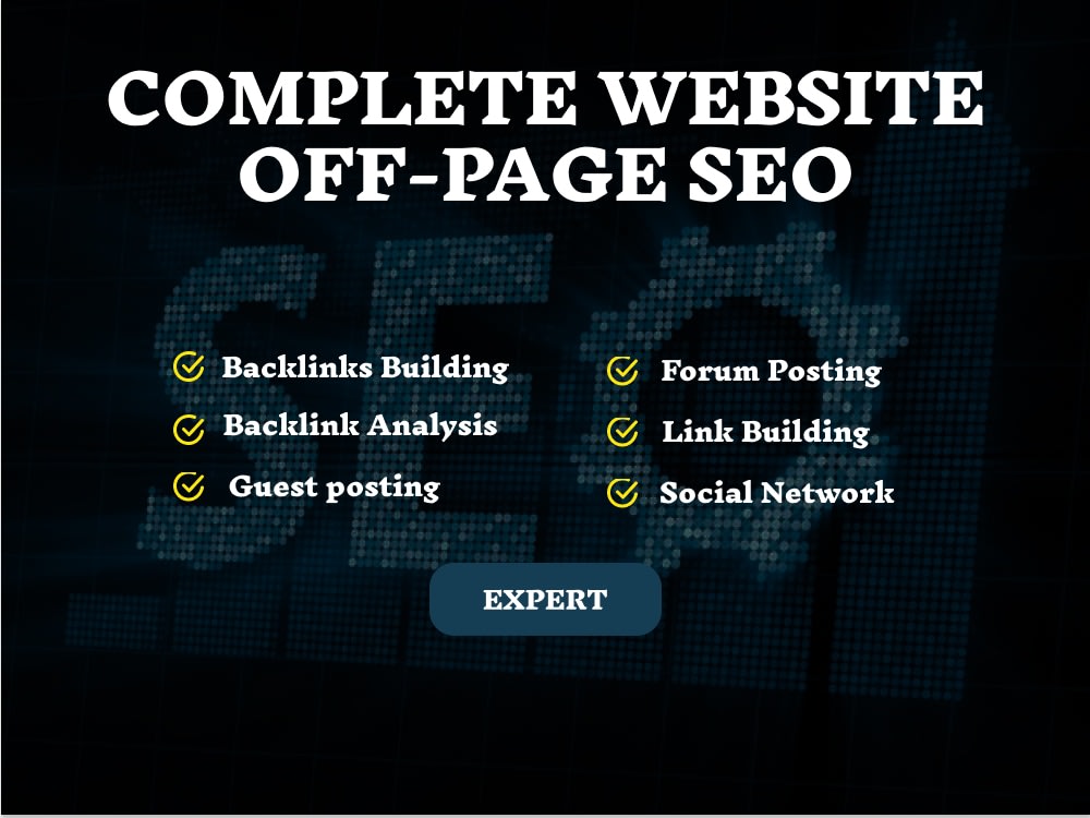 COMPLETE WEBSITE OFF PAGE SEO | Upwork