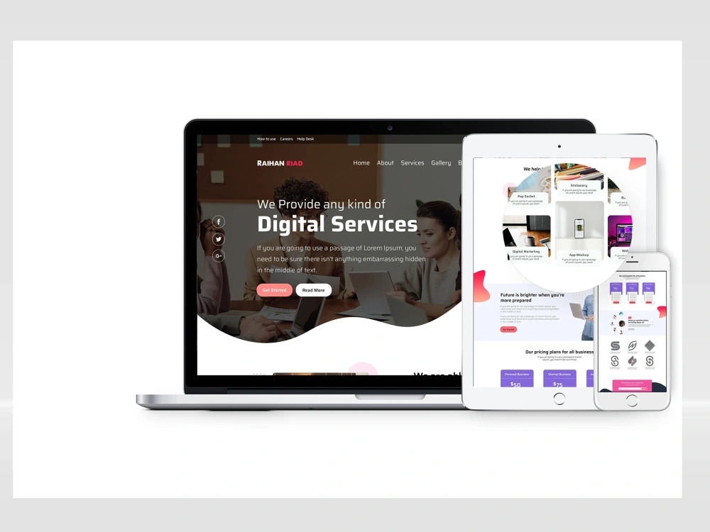 Professional and unique web UI | Upwork