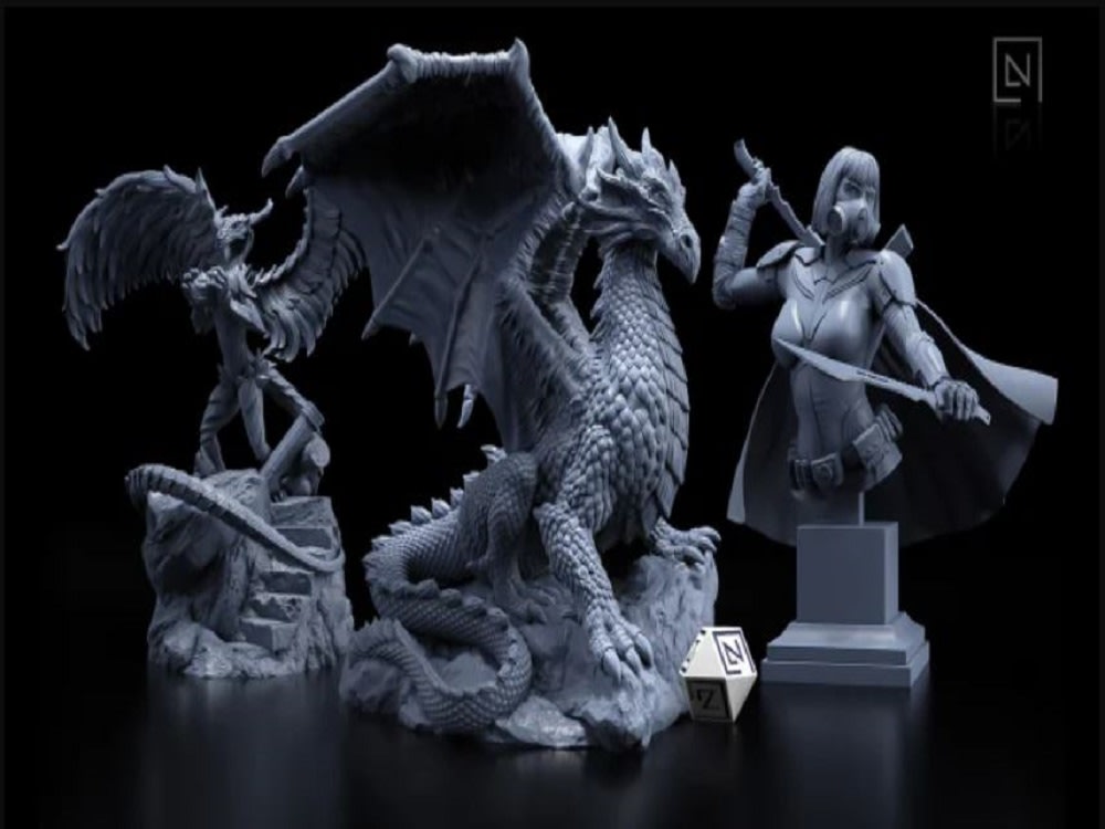 Sculpt high quality 3d models in zbrush for 3d printing character ...