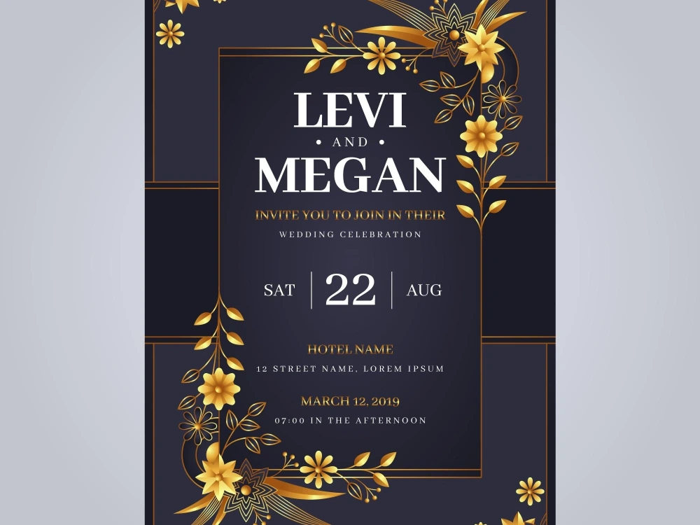 Any kind of professional invitation card | Upwork