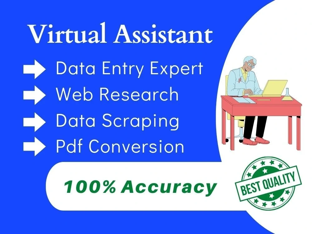 Data entry, Web research, Copy paste, Web scraping, PDF Conversion | Upwork