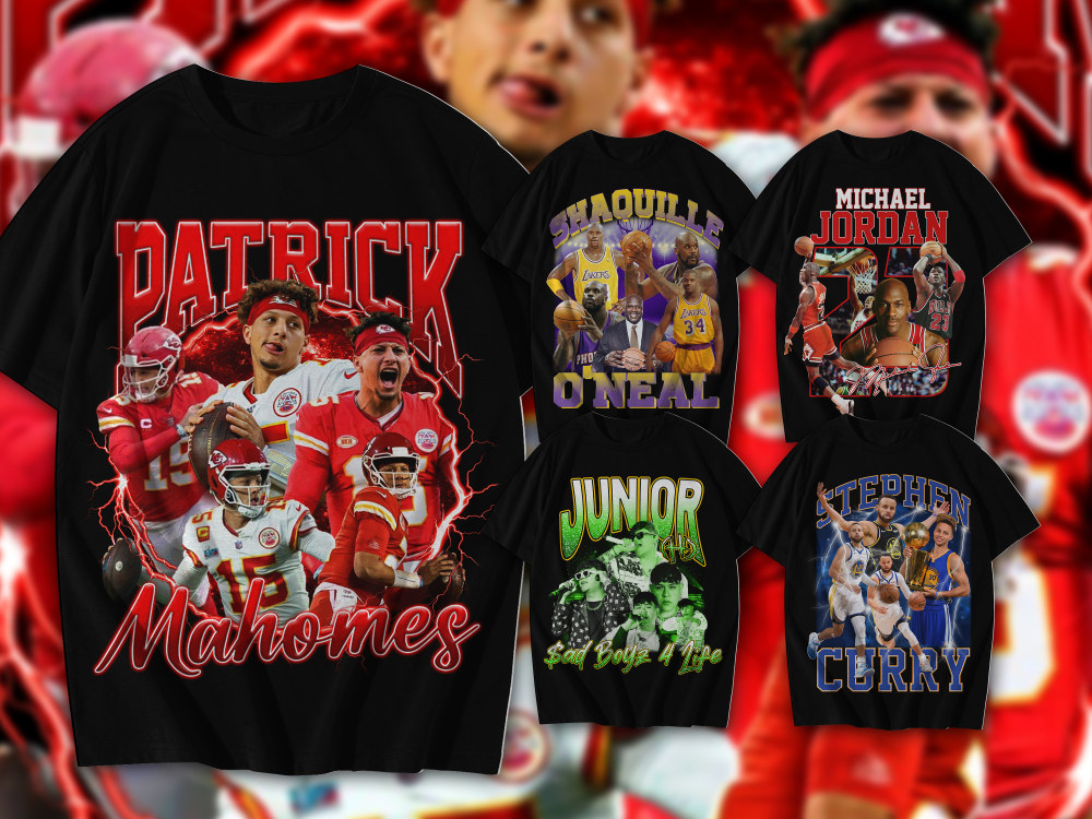 Vintage 90s nba nfl rap bootleg clothing design for your custom tee ...