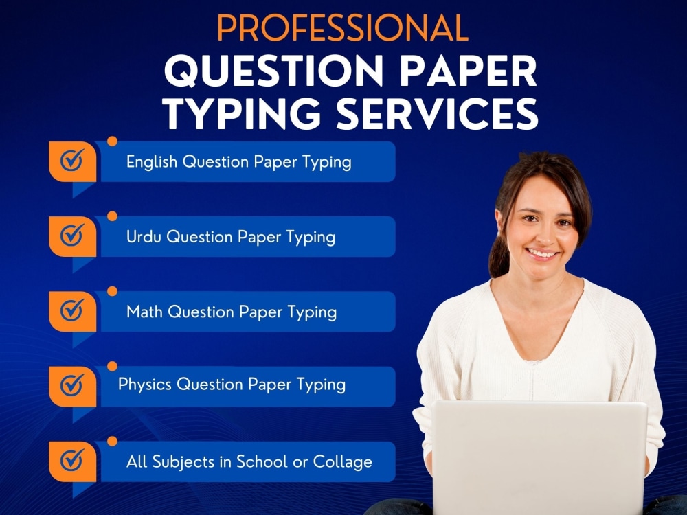 Professional Question Papers Typing for Schools and Collages | Upwork
