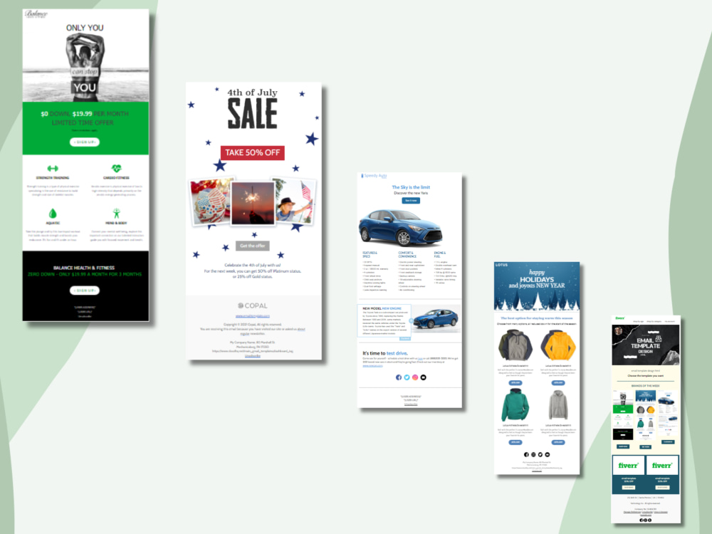 Design animating banners for your html email | Upwork