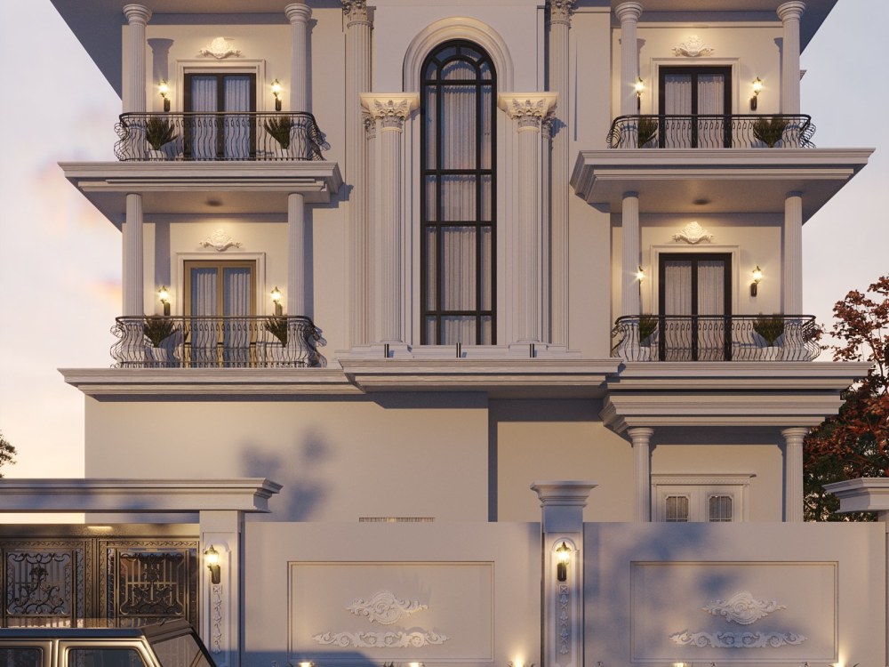 "Classic Elegance: A Distinctive Design for Villa Facade" | Upwork