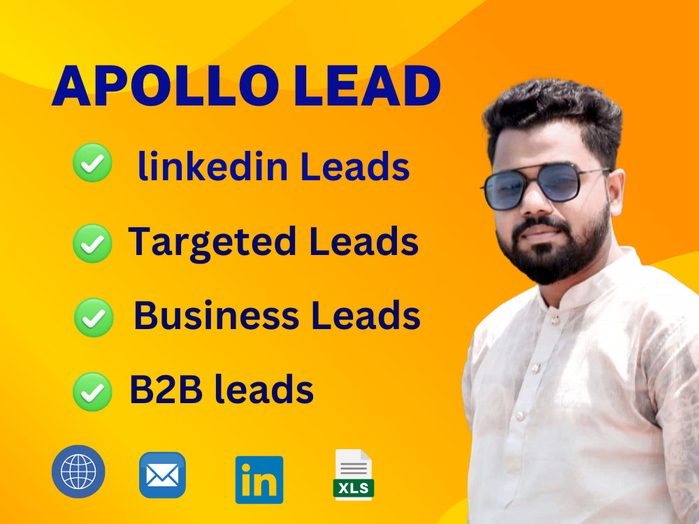 Unlimited apollo Leads Linkedin Leads email leads for your business ...