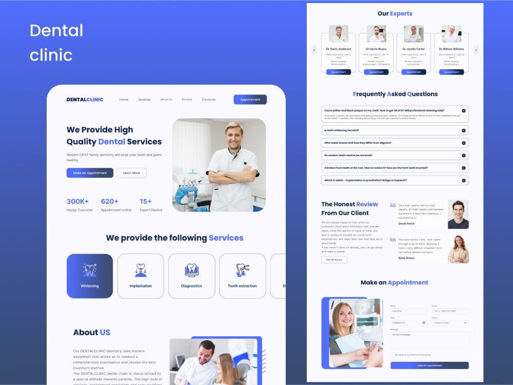 A clean website design in Figma | Upwork