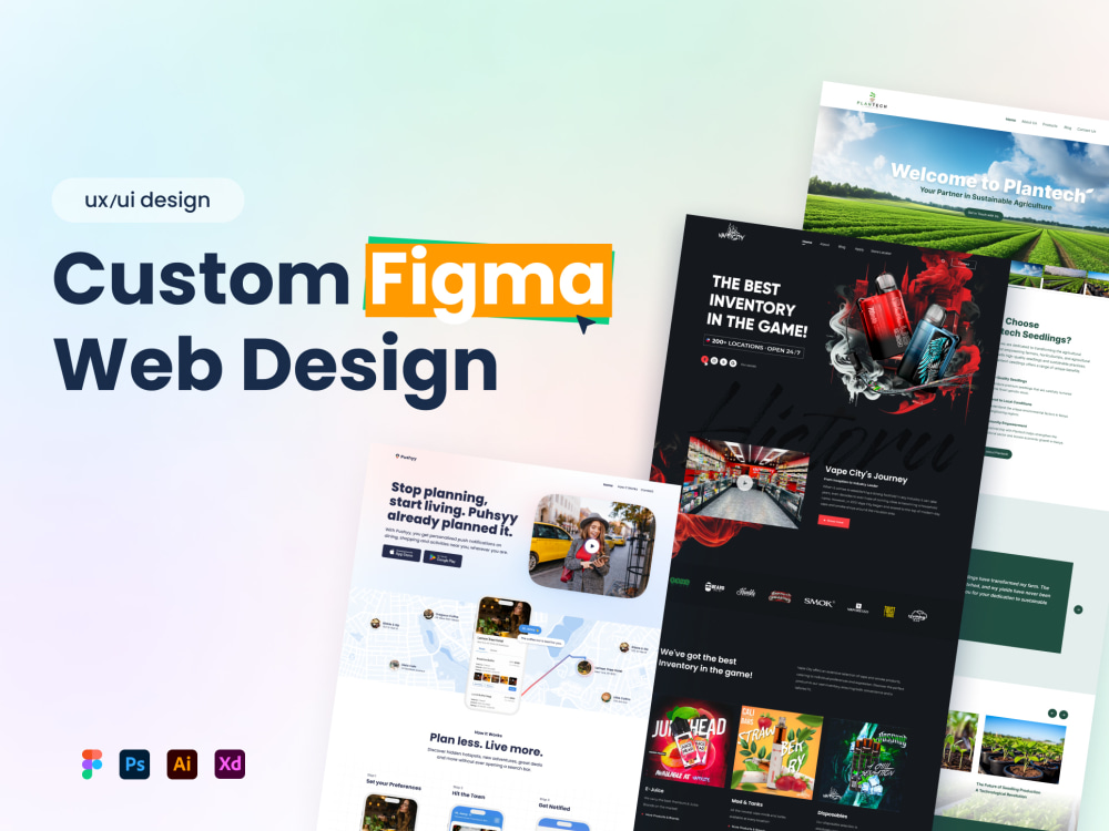 Custom Figma Web Design: Responsive & User-Focused | Upwork