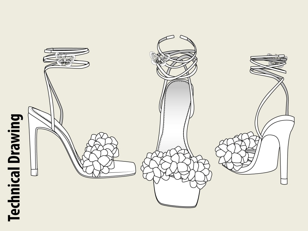 Shoes Illustration and Technical Drawings | Upwork