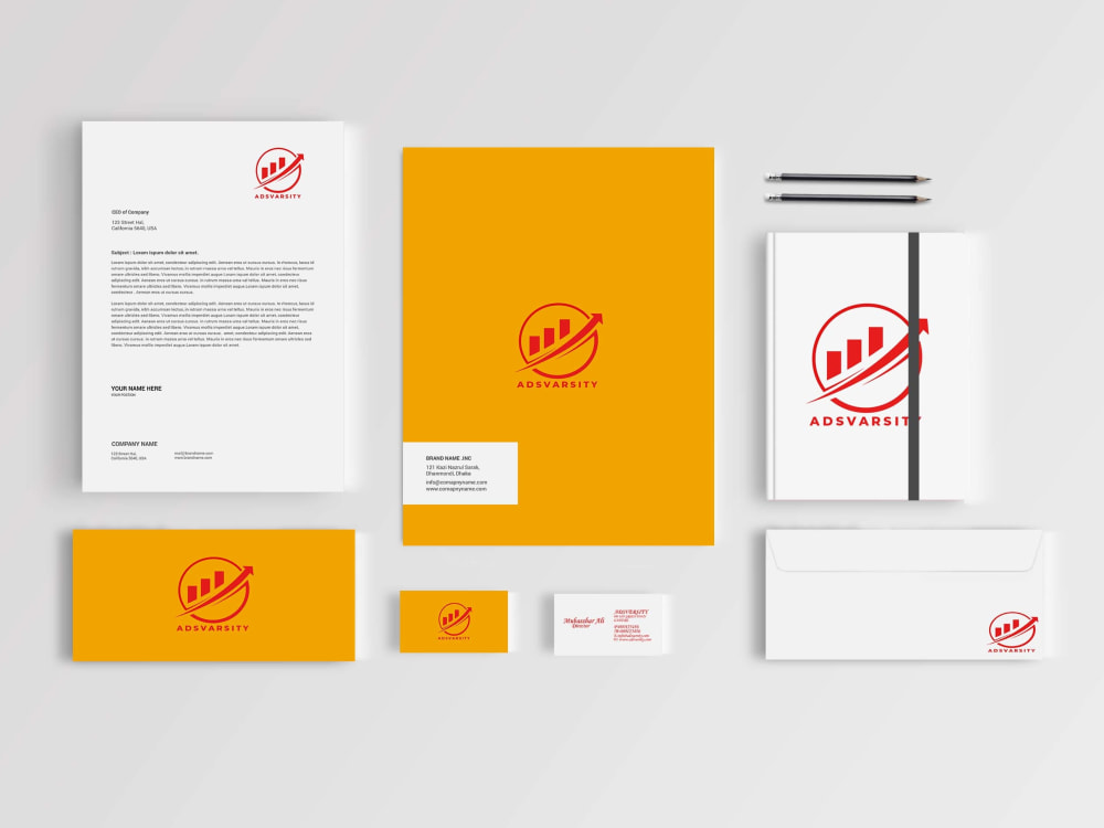 Creative Versatile Minimalist Business Card and Stationary Design | Upwork