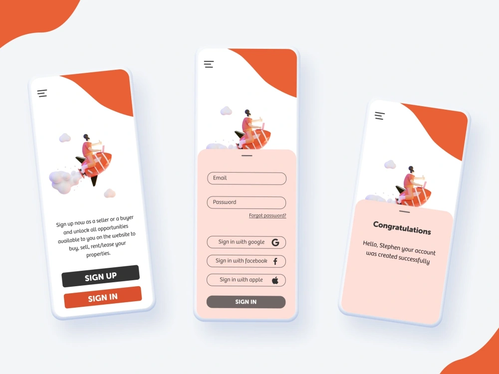A minimalistic moder ui/ux design for both app and websites | Upwork