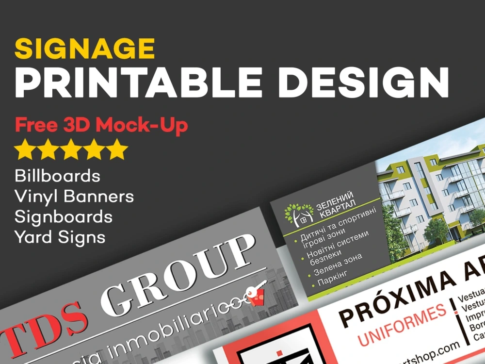 An eye-catching Signs, Vinyl Banner, Signage or Signboard, Yard Sign ...