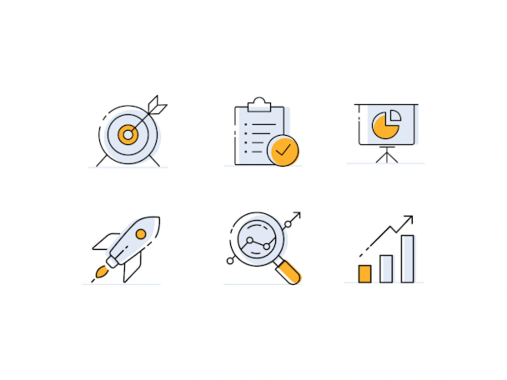 Modern custom icon set | Upwork