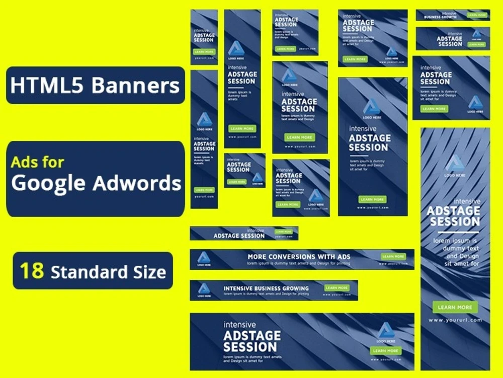 Google Adwords web banner design | html5 banners | banner ad design ...