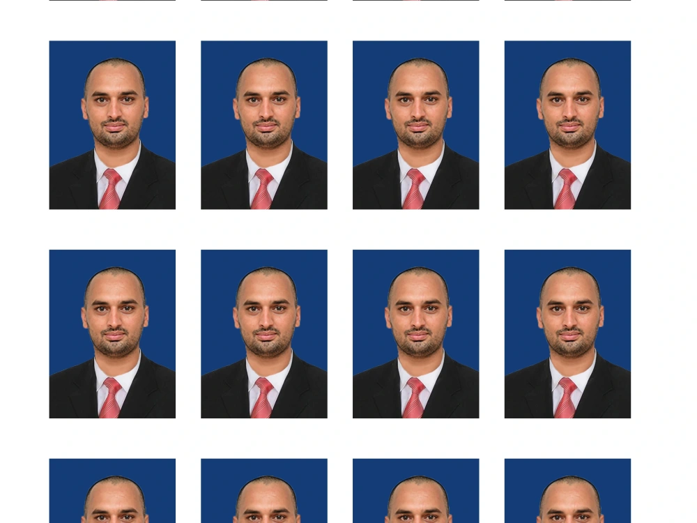 Print ready passport size picture of any random clicks | Upwork