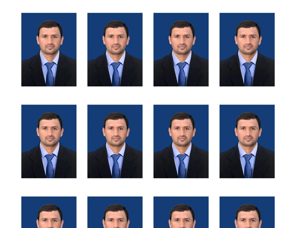 Print ready passport size picture of any random clicks | Upwork