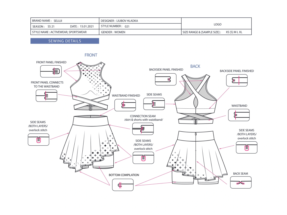 CAD sketches and Tech Packs to develop your collection. | Upwork