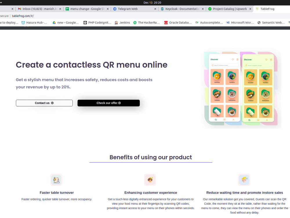 Multiple restaurant website with manage menu and order bases on QR code ...