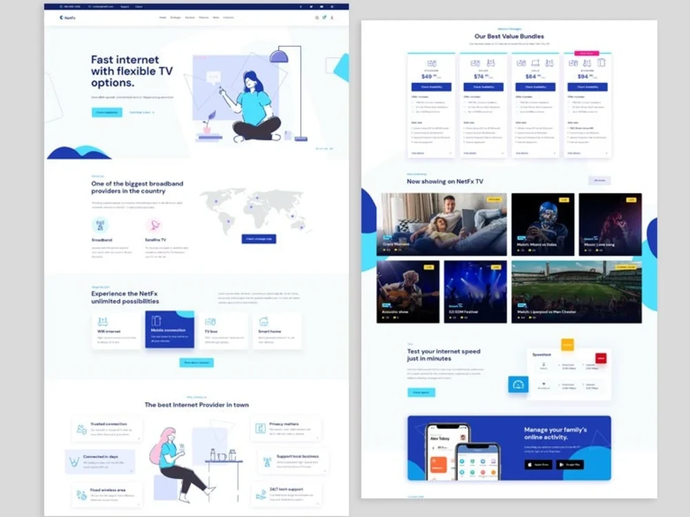 Website Landing Page UI design in PSD or Figma | Upwork