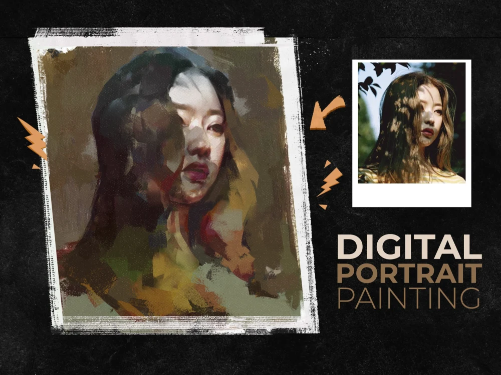 A digitally painted realistic portrait based on your photograph | Upwork